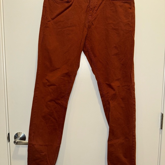 Zara | Pants | Zara Mens Chinos In Rust | Poshmark